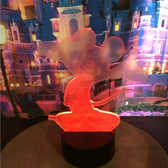 Disney | Accents | Disney Mickey Mouse Illusion Light Up W Stand ...